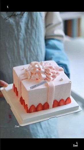 Gift Box cake tutorial 🎂