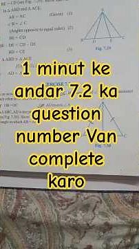 class 9th maths chapter 7 triangle 7.2 ka first questions #viral #trending #@atombaminsaan
