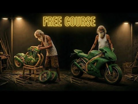Create VIRAL Old Man Coconut Leaf & Bamboo Craft Videos Using AI (Free Tools Step-by-Step)