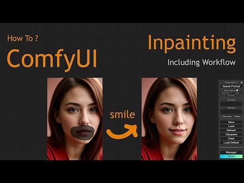 ComfyUI simple Inpainting image to image #comfyui #stablediffusion #inpainting