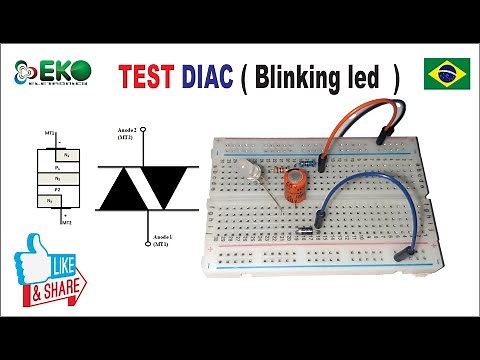 TEST DIAC....( Blinking led ) Como Testar um Diac