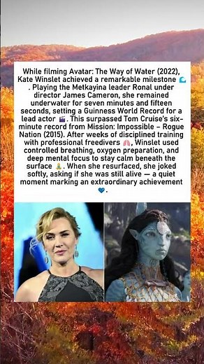 Kate Winslet Sets an On-Screen Underwater Breath-Hold Record in Avatar: The Way of Water