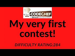 My very 1st contest codechef solution