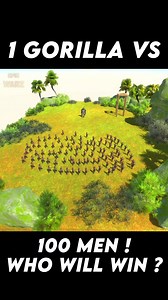 1.3M views · 2.9K reactions | 1 Gorilla VS 100 Men !  Who will win ? 樂 #gaming #uebs2 #gameplay #uebs #gamingcommunity #arbs | Epic Warz | Facebook