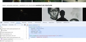 Have two different font sizes on same line for Portfolio grid