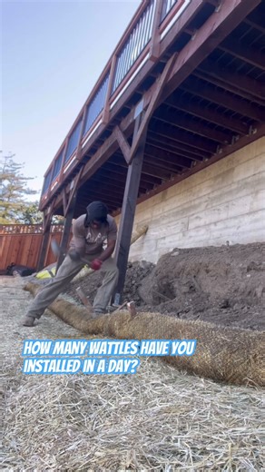 How To Install Wattles For Erosion Control | Erosion Control, How To Keep Soil In Place! 💦💯