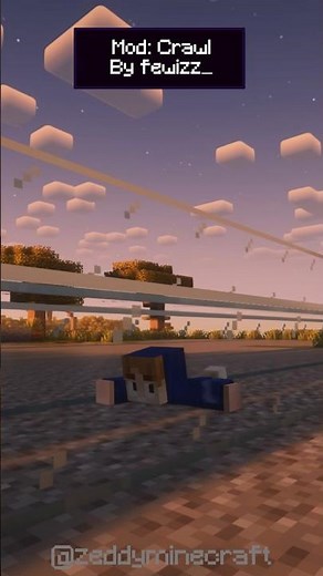 Crawl Minecraft Mod #minecraft #minecraftmods #minecraftshaders