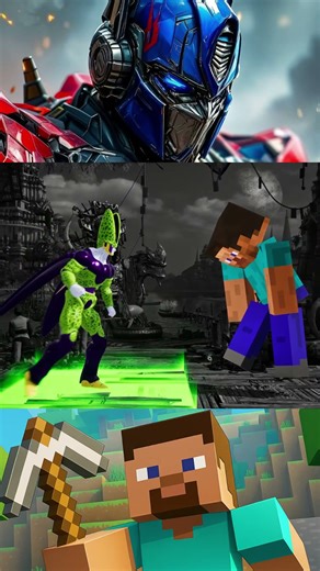 Optimus Prime 🚛🤖 vs Steve ⛏️🟩 | Mortal Kombat 1 #shorts