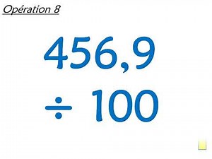 Calcul mental CM2 Evaluation 8
