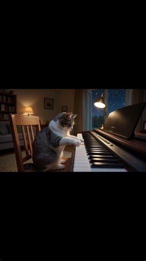 Still Awake | Midnight Piano Moment (Cat Ambience)｜夜未眠