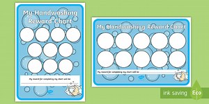 Handwashing 10 Stickers Reward Chart