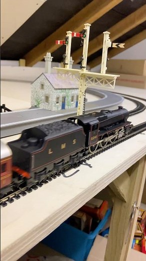 Hornby Black 5 + 4P LMS #modeltrains #train #railwaytrack #railway #trainspotting
