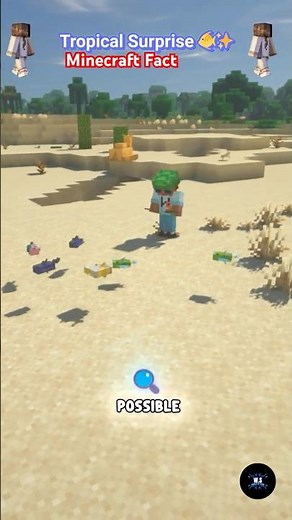 Minecraft Fact - 🐟 3,000+ Tropical Fish Variants! #minecraft #minecraftfact