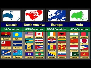 How Many Countries in the Continent | Global Rank