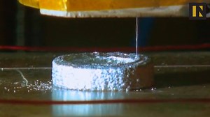 843K views · 1.3K reactions | The future of 3D-printed metal is molten aluminum droplets fired through a magnetic field. Just ... watch out. Please. | Inverse | Facebook