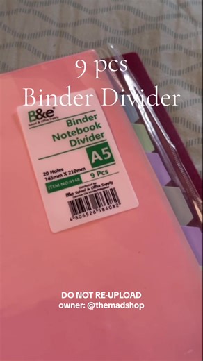 Get Organized with 9 PCS Binder Dividers for School | Buy Now!