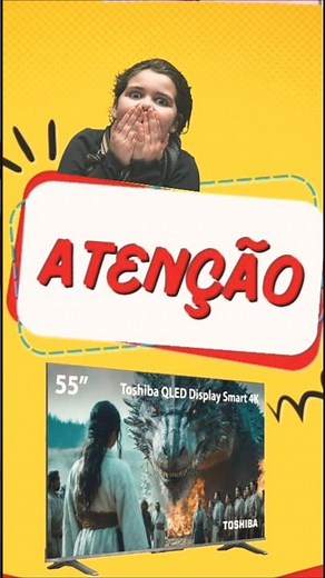 Smart TV QLED 55" 4K Toshiba com Google TV | Imagem INCRÍVEL 36% OFF! 🎁🔥
