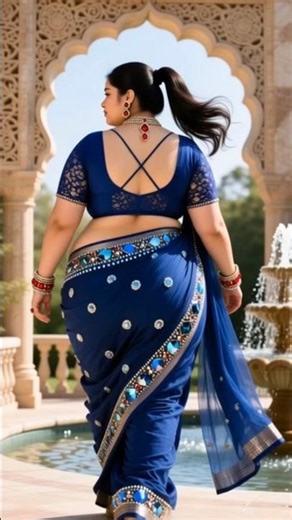 Best Saree Blouse Back Neck Designs 💙💖 Traditional Fashion #BlouseDesign #Shorts