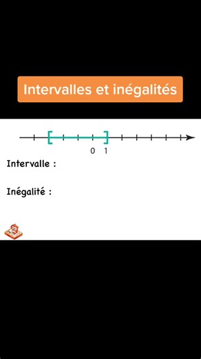 Écrire des intervalles et des inégalités ✅ A vous de jouer ! 👍 #seconde #maths #intervalle #inegalitemaths