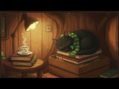 🐱 Watch This Cozy Cat Nap With Smooth Jazz & Relax Instantly! 🎸✨