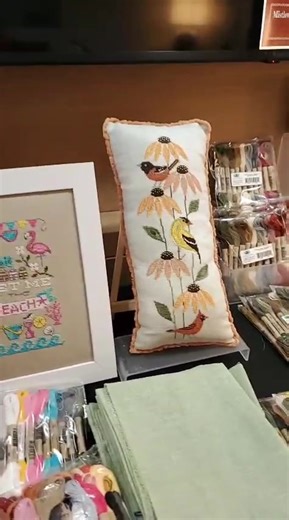 Welcome to Valdani Suite 420 at Nashvile Needlework Market! See all the beautiful projects, patterns and threads! Find the perfect colors for your store! #nashvilleneedleworkmarket #needleworkmarket2026 #valdani