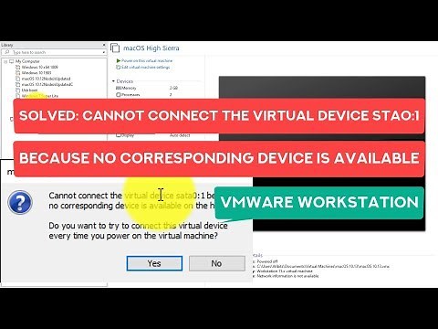 [Solved] Cannot connect the virtual device sata0:1 because no corresponding device is available