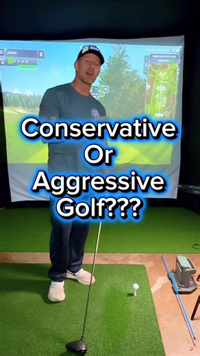 Is golf better when you play safe or aggressive? #golf #golfer #golfswing