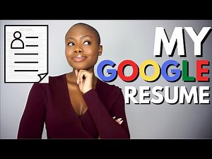 Resume That Got Me Into Google (Resume Tips For Applying To Google Jobs & Internships)
