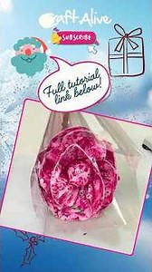 Fabric Flower Tutorial - Step by Step in just 1 min. No watering! #lovecraftlovecraftalive