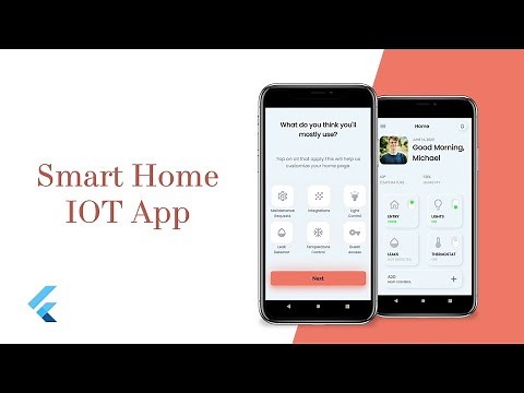 Smart Home IOT App UI- Part 1 - Flutter UI - Speed Code