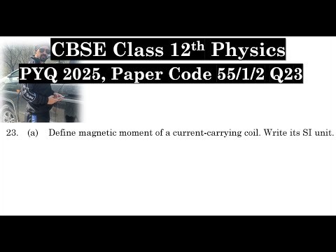 Define magnetic moment of a current-carrying coil. Write its SI unit.