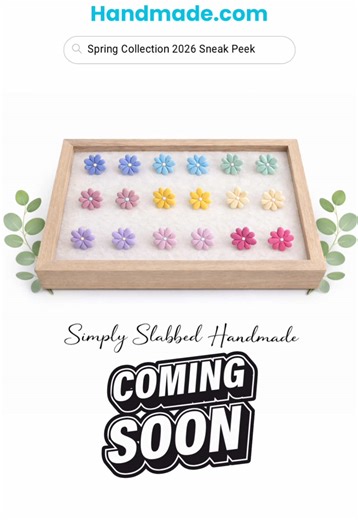 SNEEK PEEK! 👀 🗓️ Day 1 🌼 Spring Collection 2026 🌼 ⏰Dropping ➡️ February 1st @ 12pm est 🛍️ Grab your favorites at SimplySlabbedHandmade.com #fyp #jewelry #earrings #shop #trending