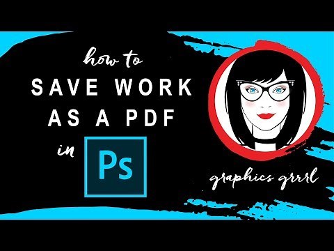 How to save your Photoshop file as a PDF