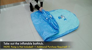 Watch Inflatable Bathtub Portable Bath Tub Using Video on Amazon Live