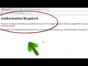 Authorization required | How to fix it?