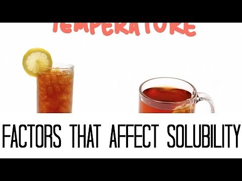 Factors That Affect Solubility (Chemistry)