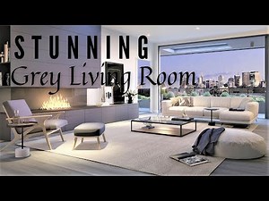 Stunning Grey Living Room Interiors | Modern Luxury Home Decorating Ideas