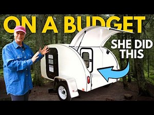 Solo Woman TRANSFORMS Camper Into Cozy Retreat!