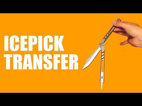 Butterfly Knife Tricks for Beginners #13.5 (Icepick Transfer)