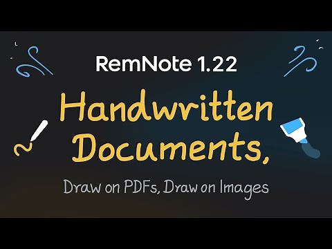 🎉 1.22 - Handwritten Documents, Draw on PDFs, Draw on Images, and More ! 🎉