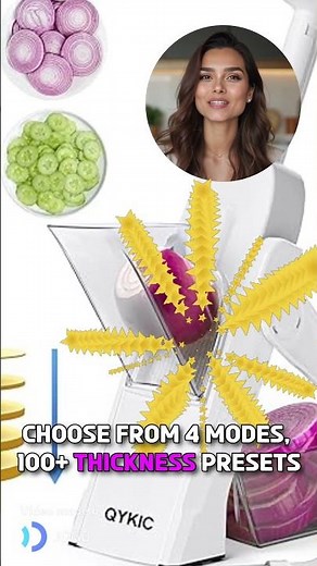 Smart Mandoline Slicer ✨ | Best Vegetable Chopper 2025 #Shorts #KitchenHacks