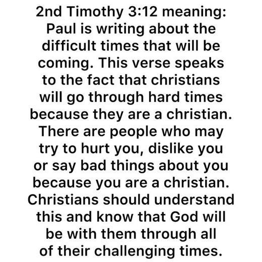 2nd Timothy 3:12
