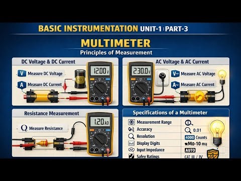 Multimeter Principles & Specifications: Measuring DC/AC Voltage, Current, and Resistance |