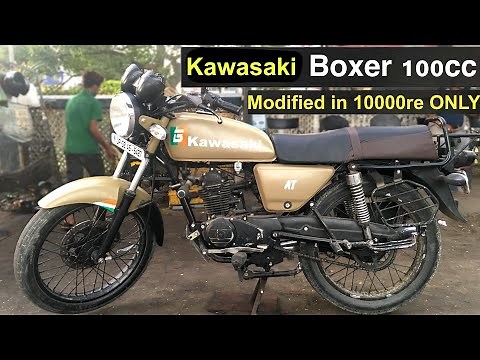 Modified Kawasaki Boxer bike | 100 cc|| modified in just 10k, | saste me aachi Modifications bike ki