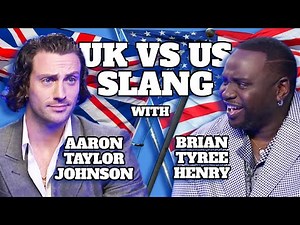 "What's A Simp?!"🤣 Aaron Taylor Johnson & Brian Tyree Henry UK Vs US Slang | Bullet Train Interview!