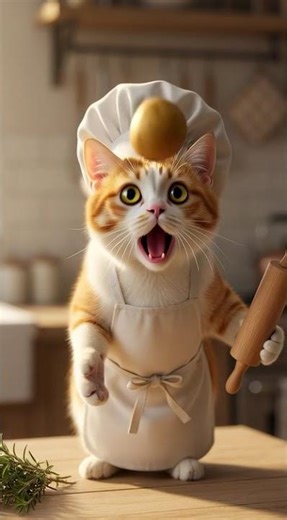🐱 TitiTinyBoss, the Feline Chef! 🥔✨