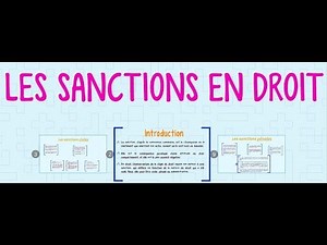 LES SANCTIONS EN DROIT