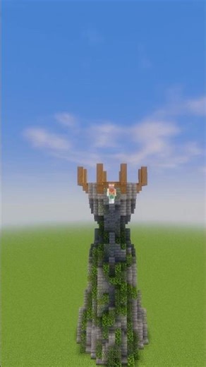 Building the tower from Tangled in Minecraft!