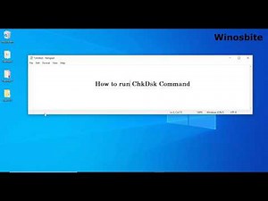 How to Run chkdsk command in Windows 10, 8 , 7
