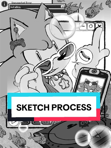 Exploring the Sketch Process of Sonic the Hedgehog
